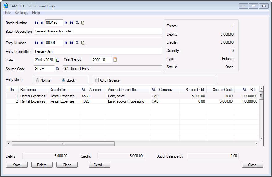 General Ledger | AIM System Ltd.